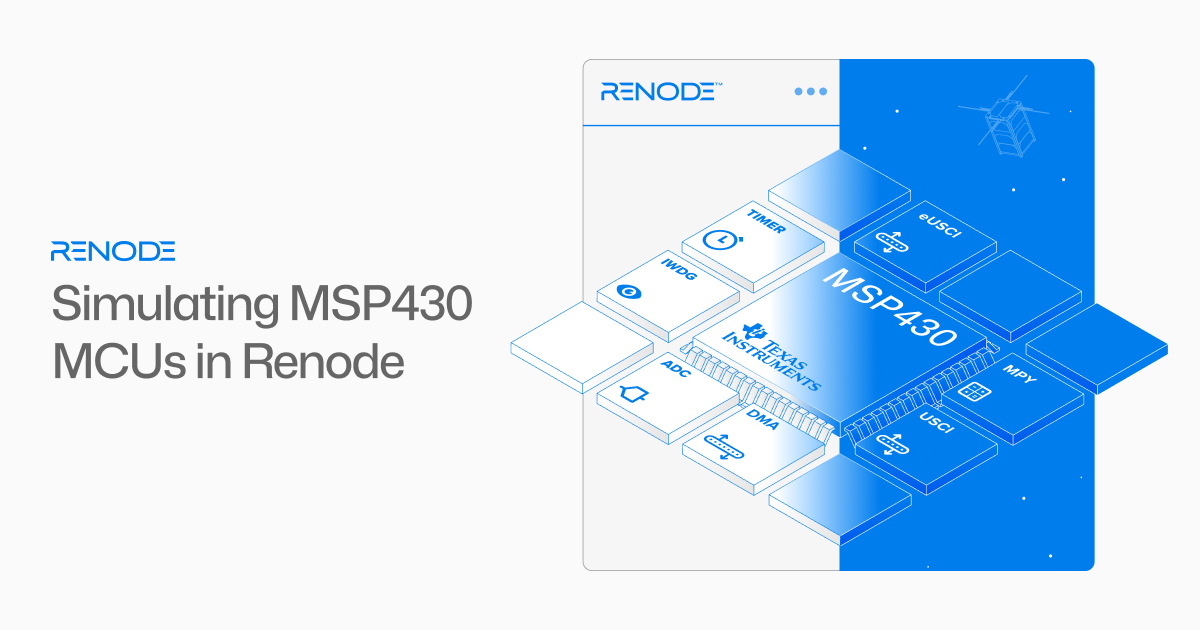Antmicro · Simulating ultra-low-power MSP430 MCUs in Renode