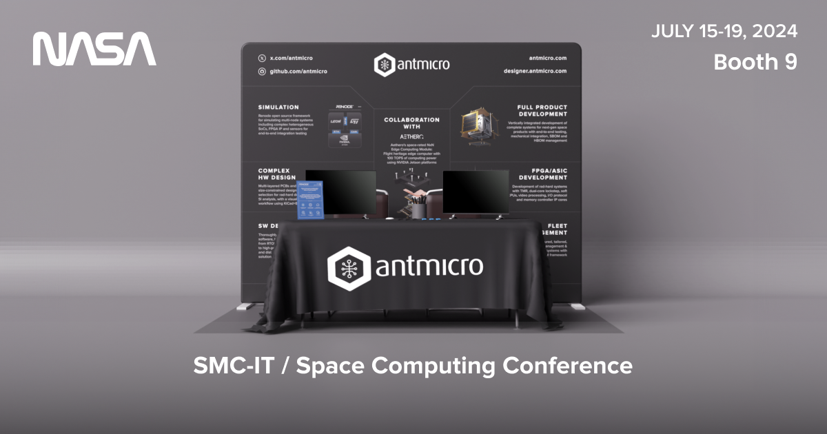 Antmicro · Rapid development of multi-node space systems with open source. Antmicro sponsors SMC ...